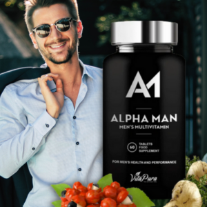 Kjøp Alpha Man kosttilskudd for menn, 60 kapsler - nå 40% rabatt ...