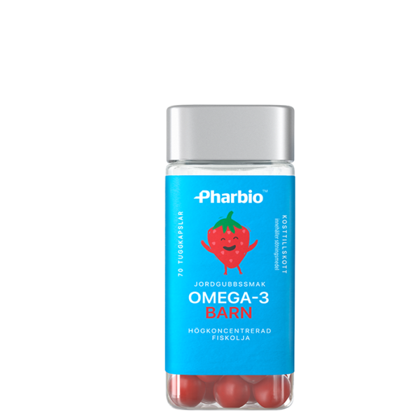 Omega-3 Barn, 60 tyggekaplser | Vitamin1.no